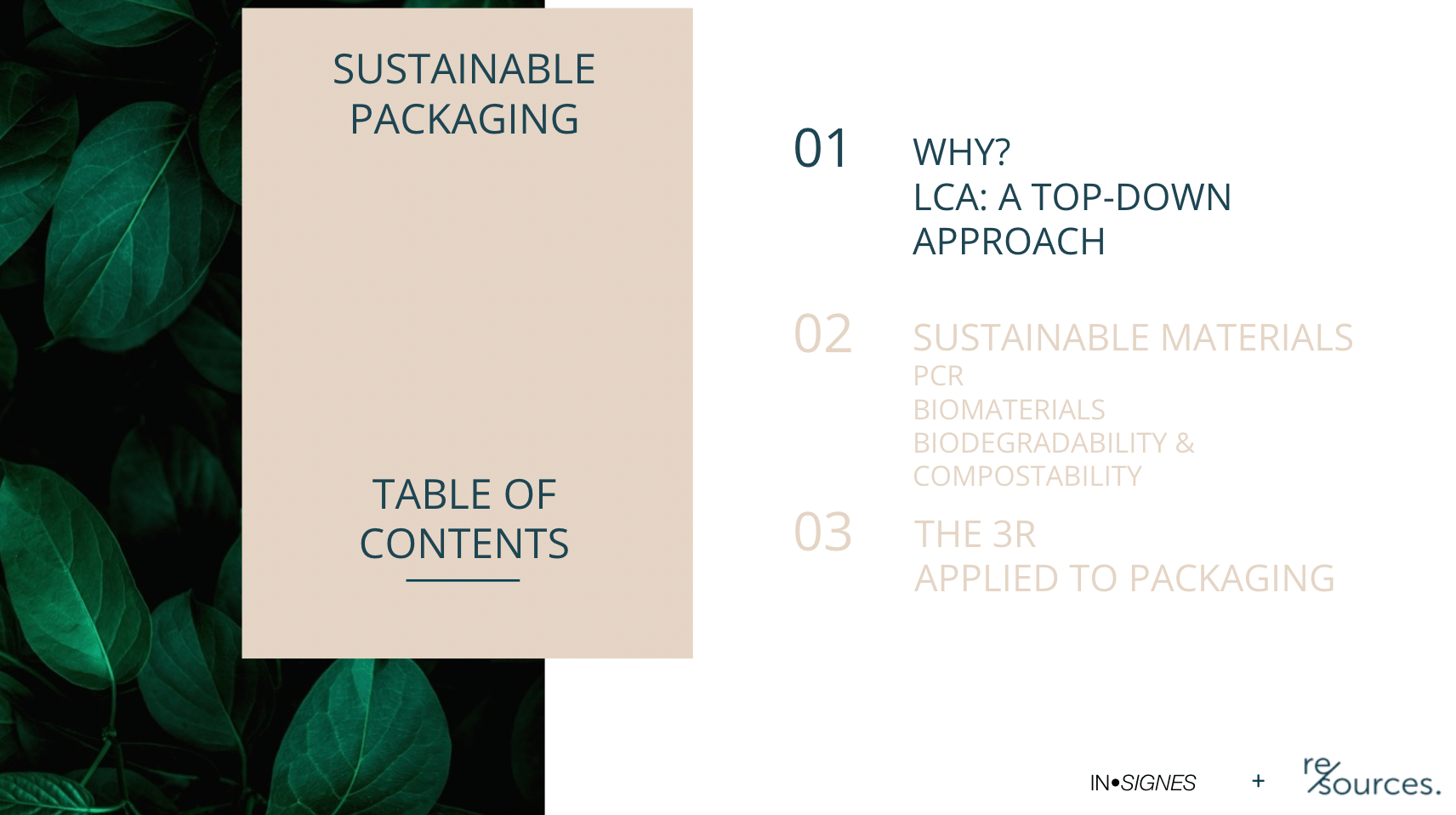 Sustainable Packaging 3 - LCA a top down approach